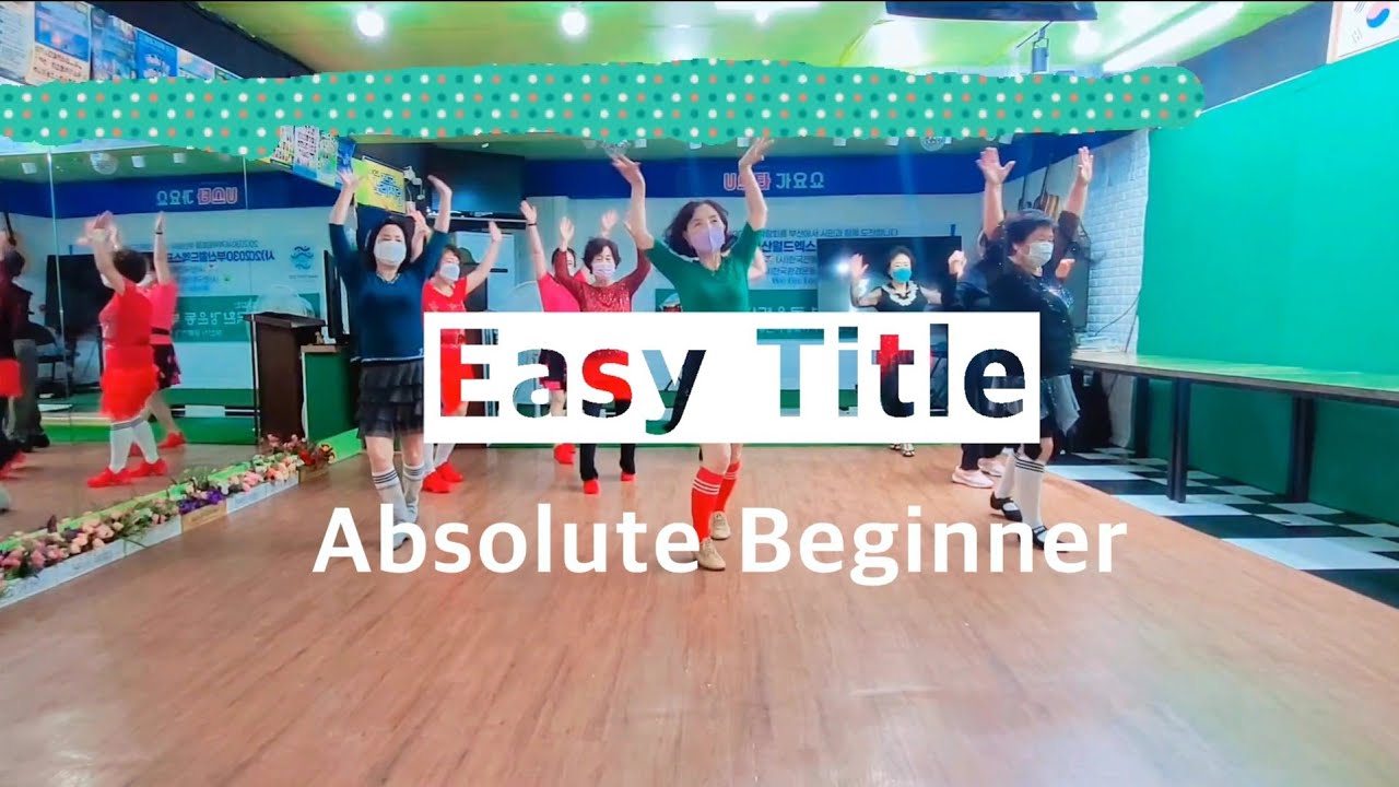 Easy Title Line Dance/개강수업에 좋은 라인댄스/Dance&Count - YouTube