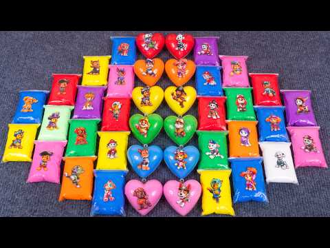 Paw Patrol Slime Heart & Bags! Slime with Skye, Chase, Marshall & Friends ASMR Fun 🎉