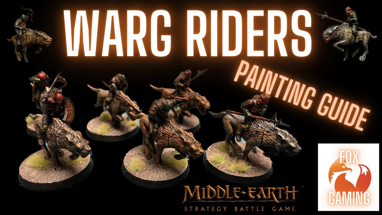 How to paint Warg Riders (Easy painting tutorial) #mesbg # ...