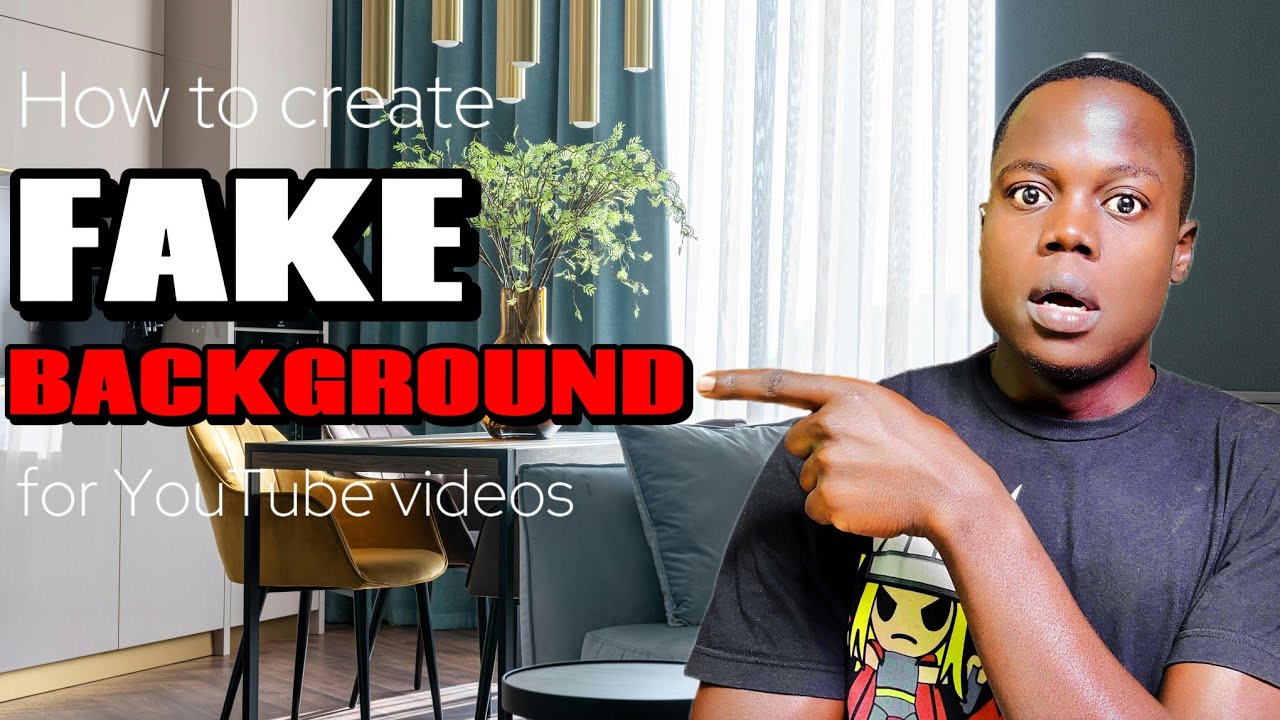 How To Create Fake Backgrounds For YouTube Videos For FREE - YouTube