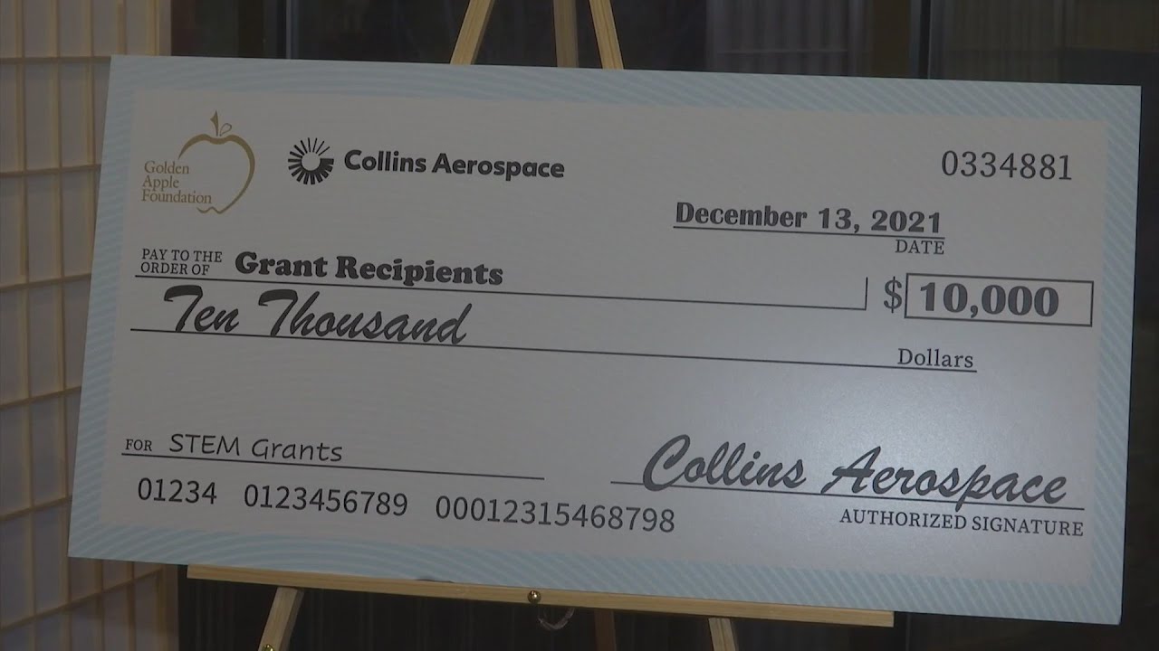 More teachers receive Golden Apple grants - YouTube