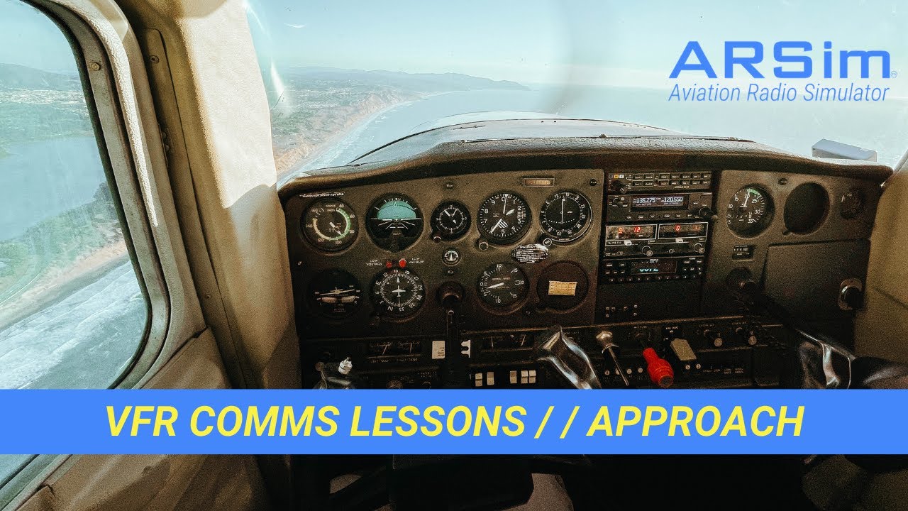Lesson 9 VFR Approach ATC Communication On PlaneEnglish Aviation Radio ...