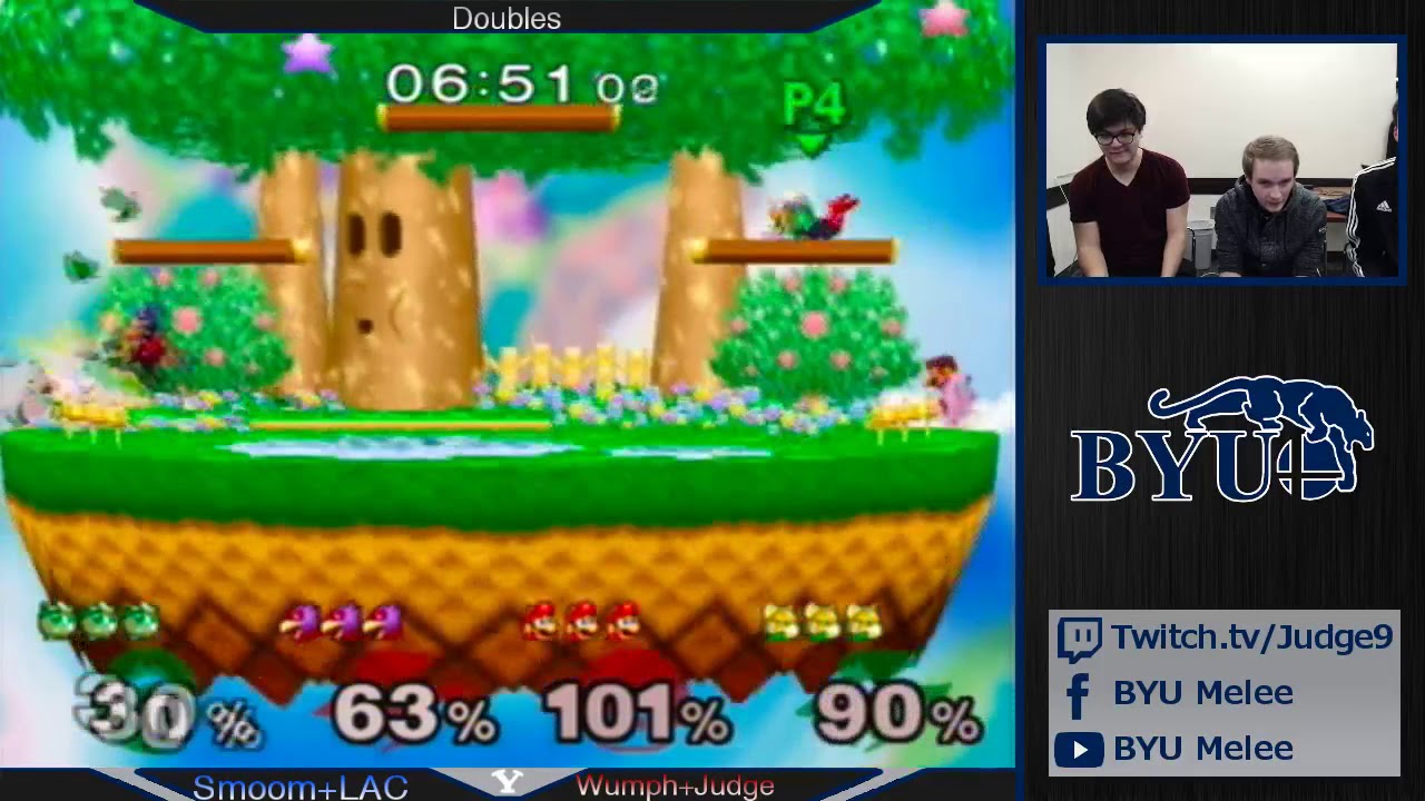 Smoom+LAC+Jawwa vs Wumph+Judge | Grand Finals -- BYU Melee Doubles 1/26 ...