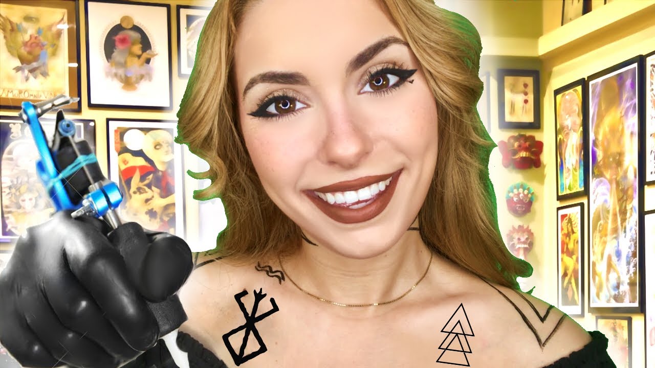[ASMR] Tattoo Shop Roleplay 🌜Your FIRST Tattoo🌛 Face Touching, Personal ...
