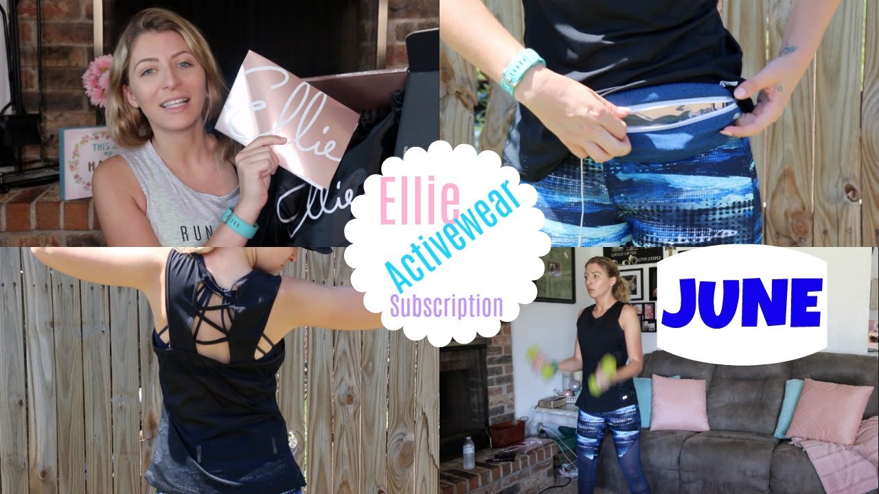 June Ellie Activewear Subscription Box & Home Workout Routine - YouTube