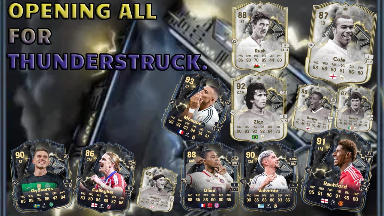 I OPEN ALL MY PACKS FOR THUNDERSTRUCK PROMO. FC 25 Ultimate Team. - YouTube