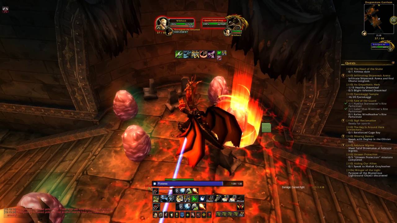 How to solo Razorgore in BWL in 7.0 Legion any class - YouTube