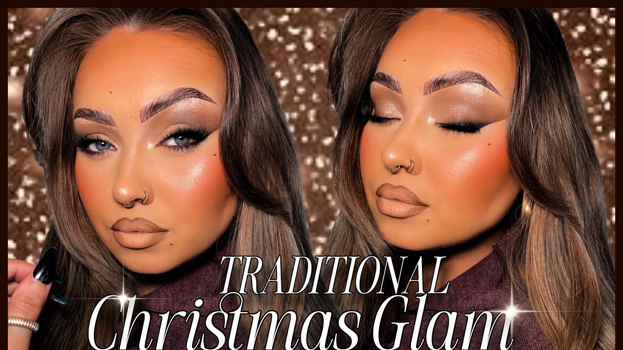Me This Glam πβ₯οΈ Full Glam Christmas Makeup Tutorial Youtube
