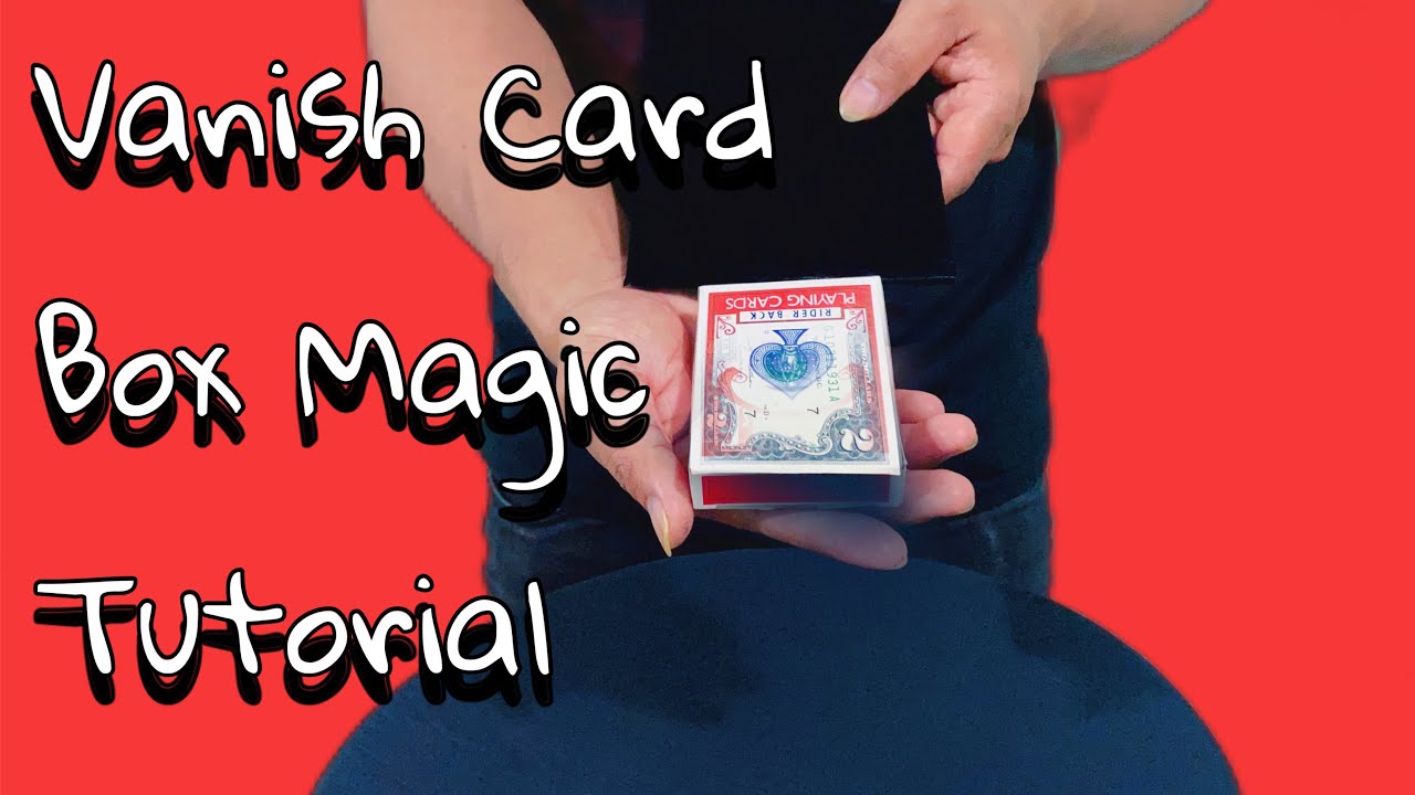 Vanish Card Box Magic TUTORIAL #mr_yut_magic #magic - YouTube