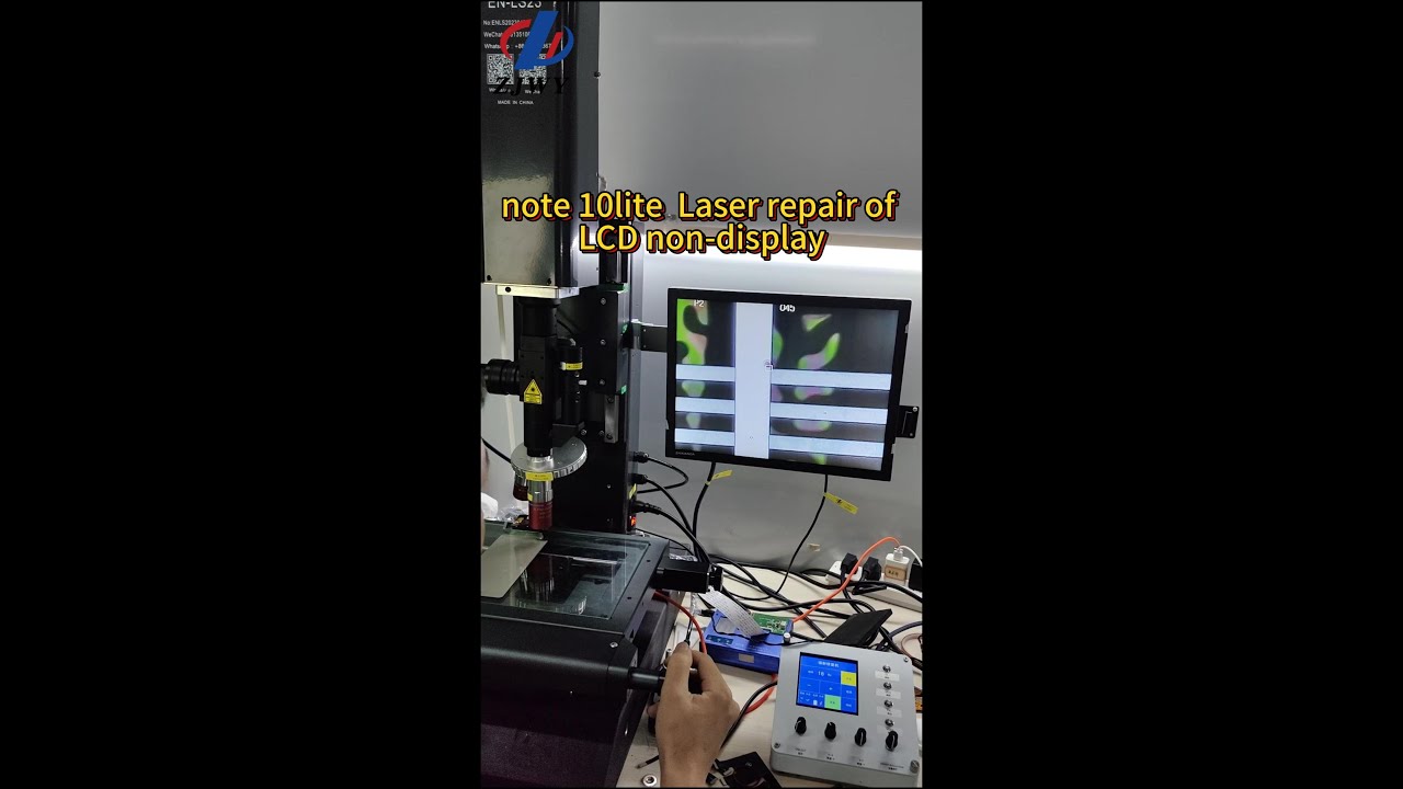 ZJWY Repairing Samsung NOTE 10lite with laser machine EN-LS23 - YouTube