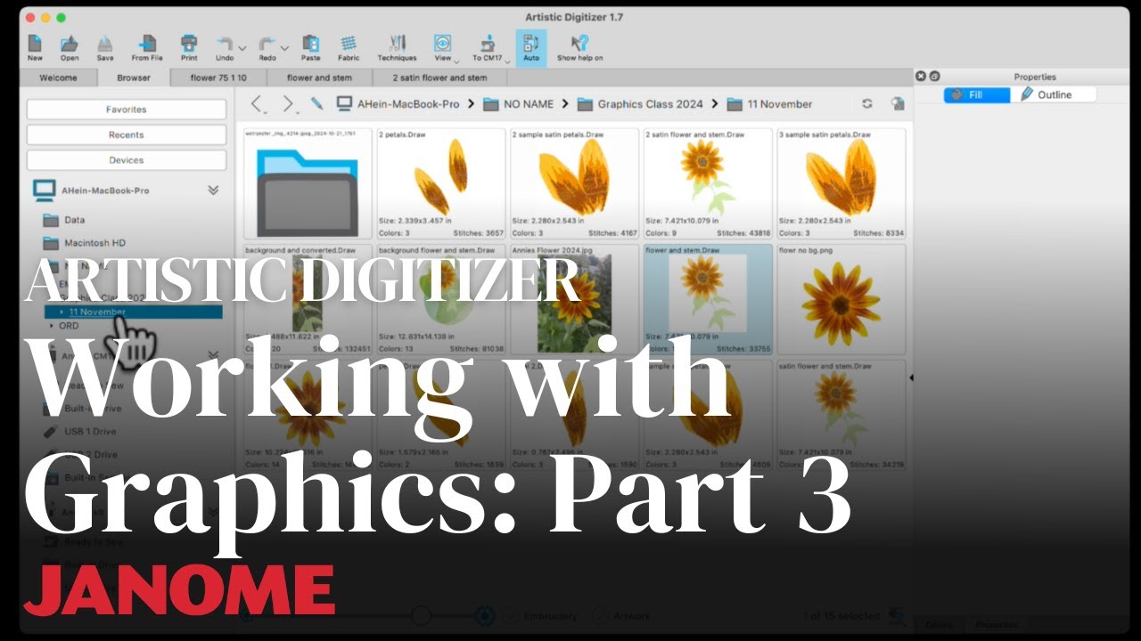 Working with Graphics in Artistic Digitizer: Part 3 - YouTube