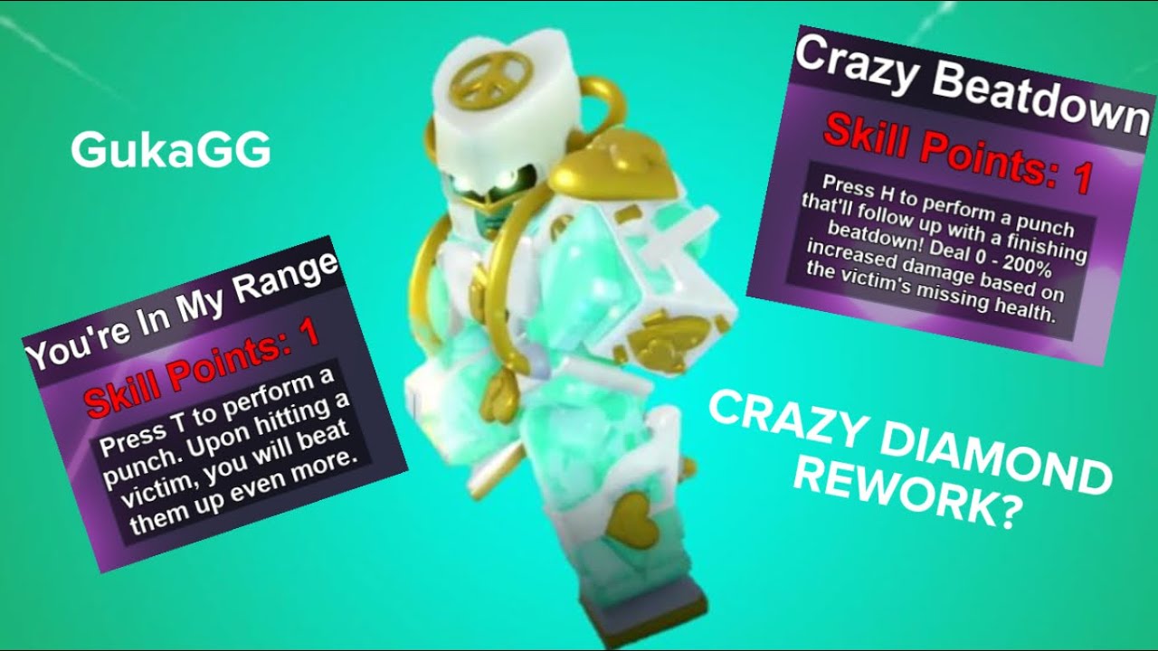 Reworked Crazy Diamond Showcase Yba Youtube