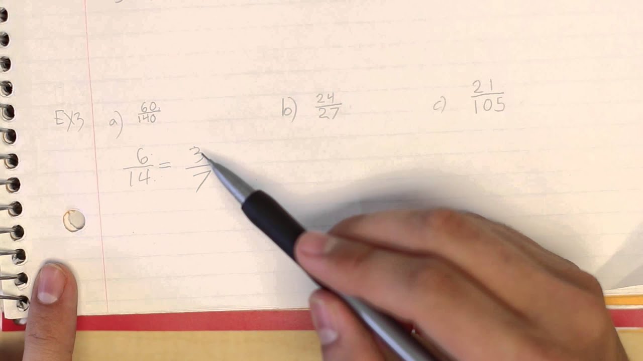 Math 7: 2-3 and 2-4 Simplifying Fractions and Comparing and Ordering ...