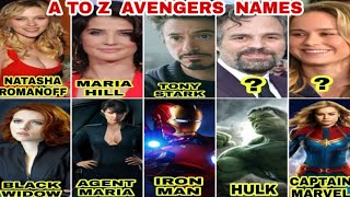 Marvel Character List A Z