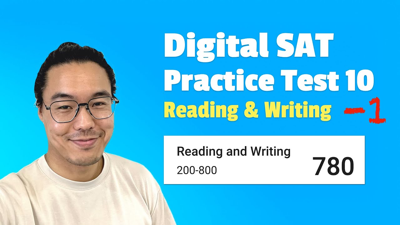 [Solved Live] Digital SAT Reading & Writing, Practice Test 10 - YouTube
