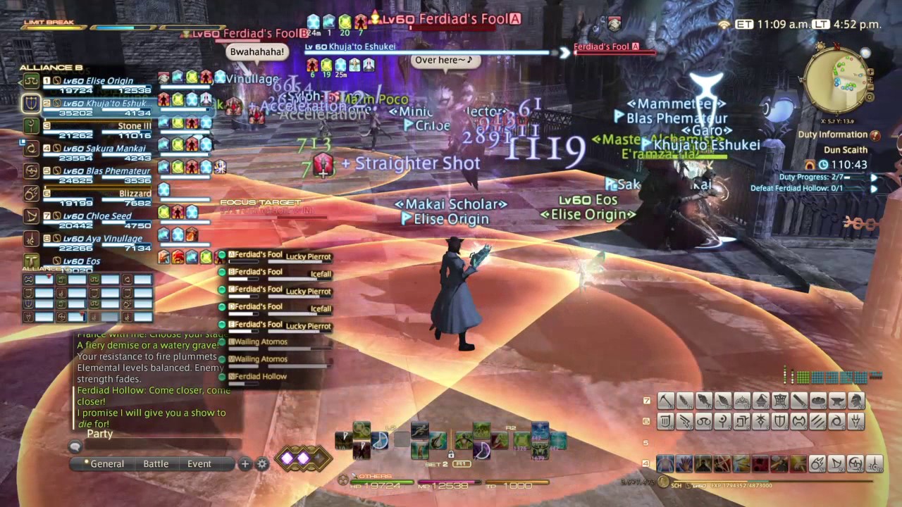 Final Fantasy XIV 24 Man Raid Instance: Dun Scaith - YouTube