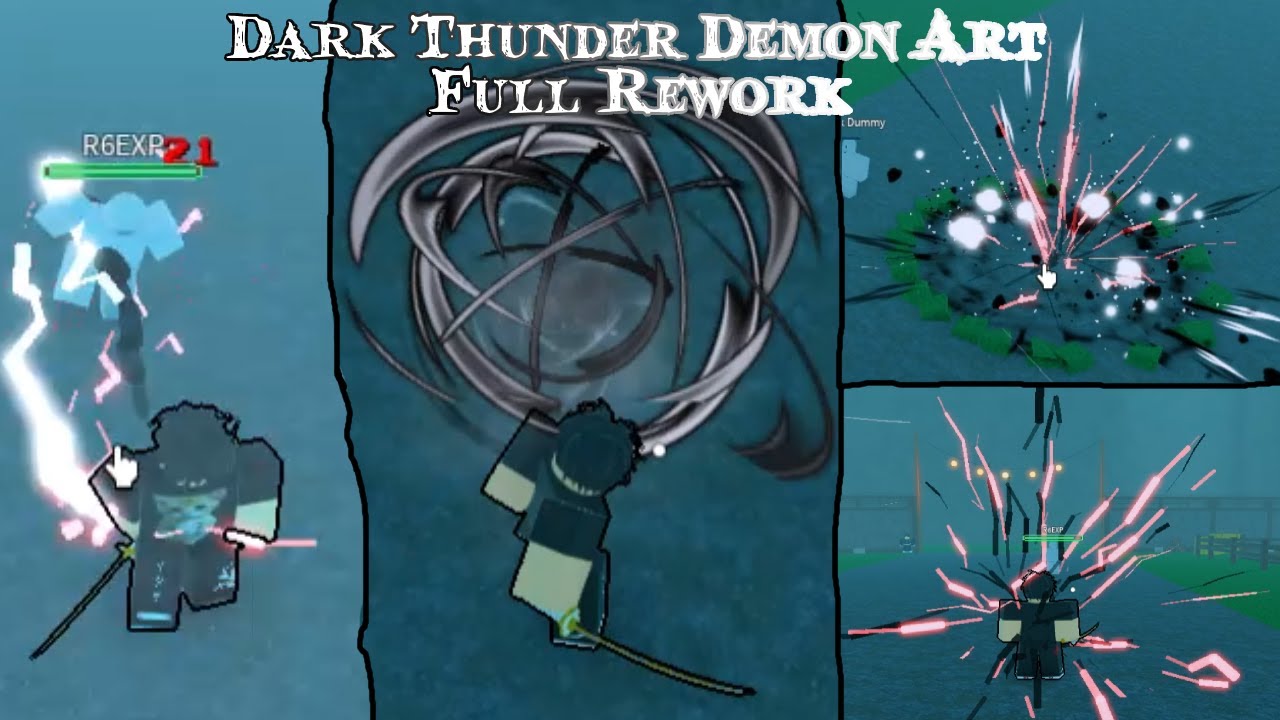 Dark Thunder Demon Art | Roblox Showcase - YouTube