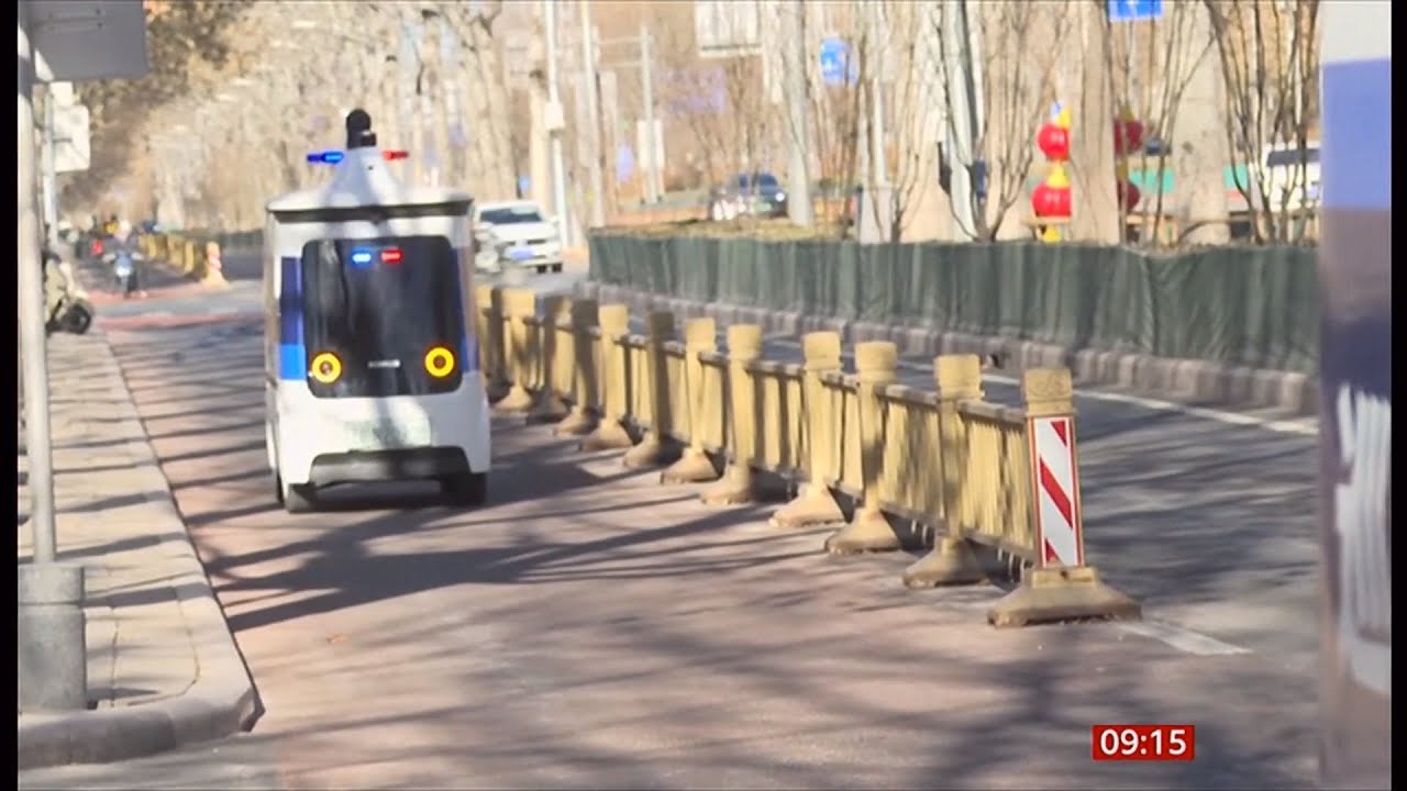 Robot police cars take to the streets in China - BBC - 27/Jan/2024 ...