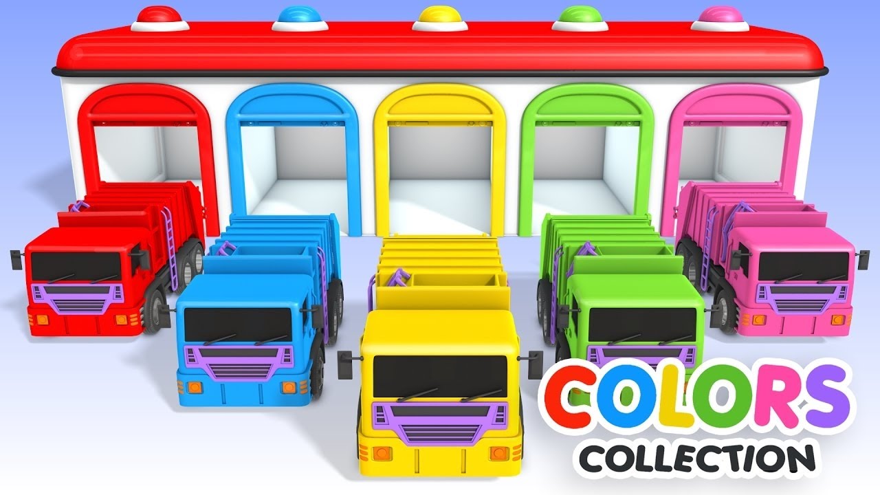 Cartoon for kids - Learn color - Colored cars - YouTube