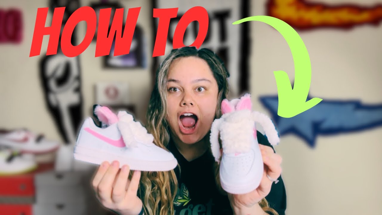 EASTER BUNNY CUSTOM AF1 | Customizing shoes for beginners - YouTube