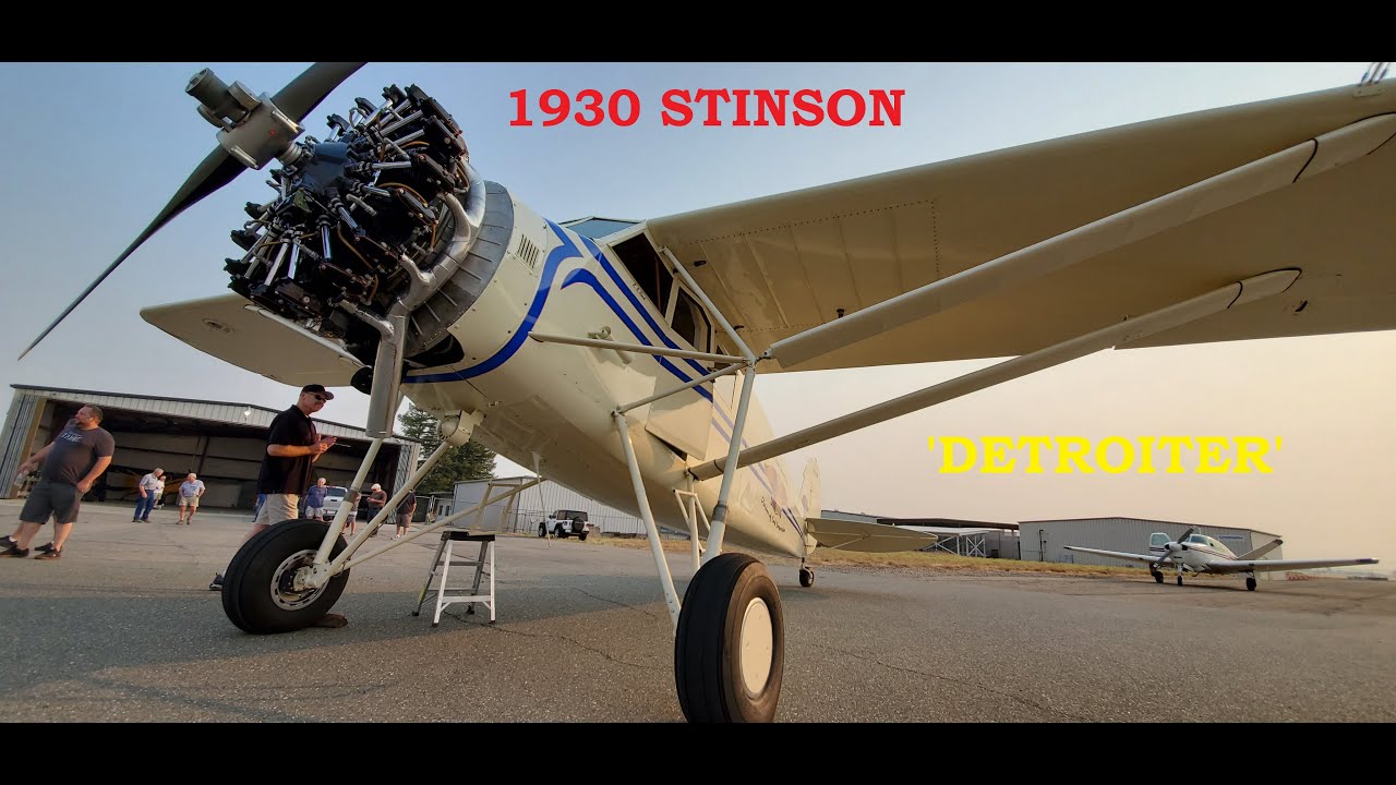 1930 Stinson 'Detroiter' Maiden Flight after 40 Years - YouTube