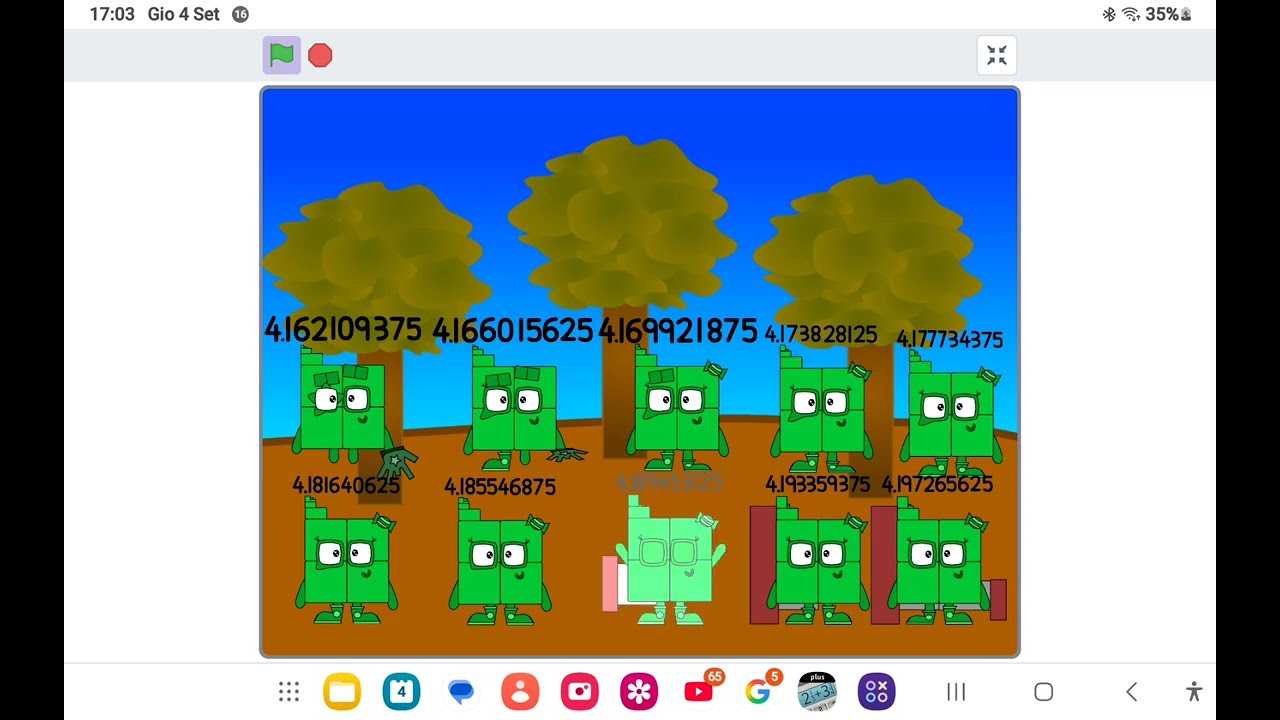 Numberblocks band 512ths 212-215 - YouTube