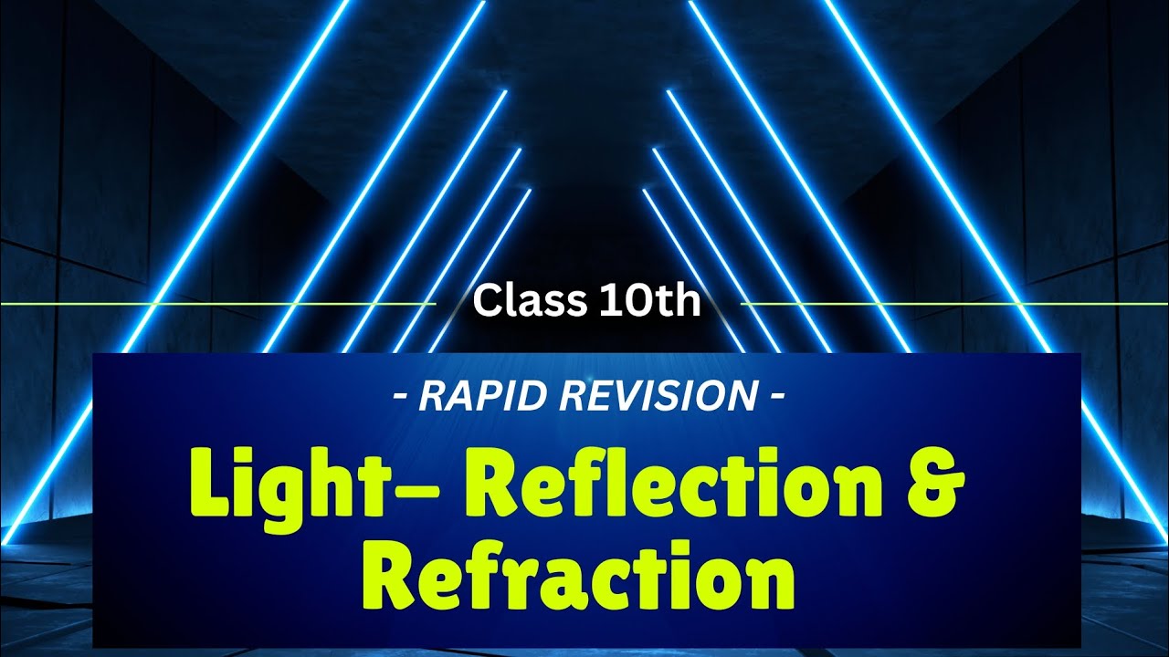 Light- Reflection and Refraction | Rapid revision | Class 10 CBSE board ...