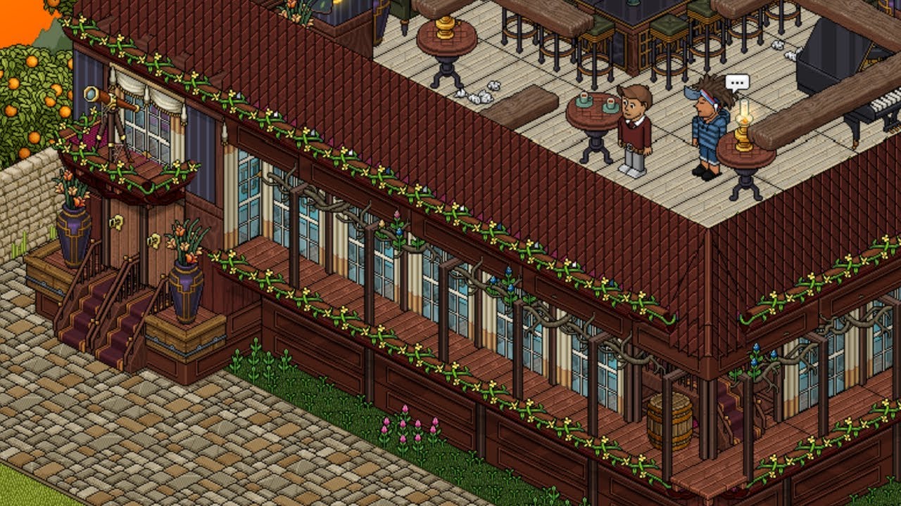 How to BUILD a Habbo Pub!! - YouTube