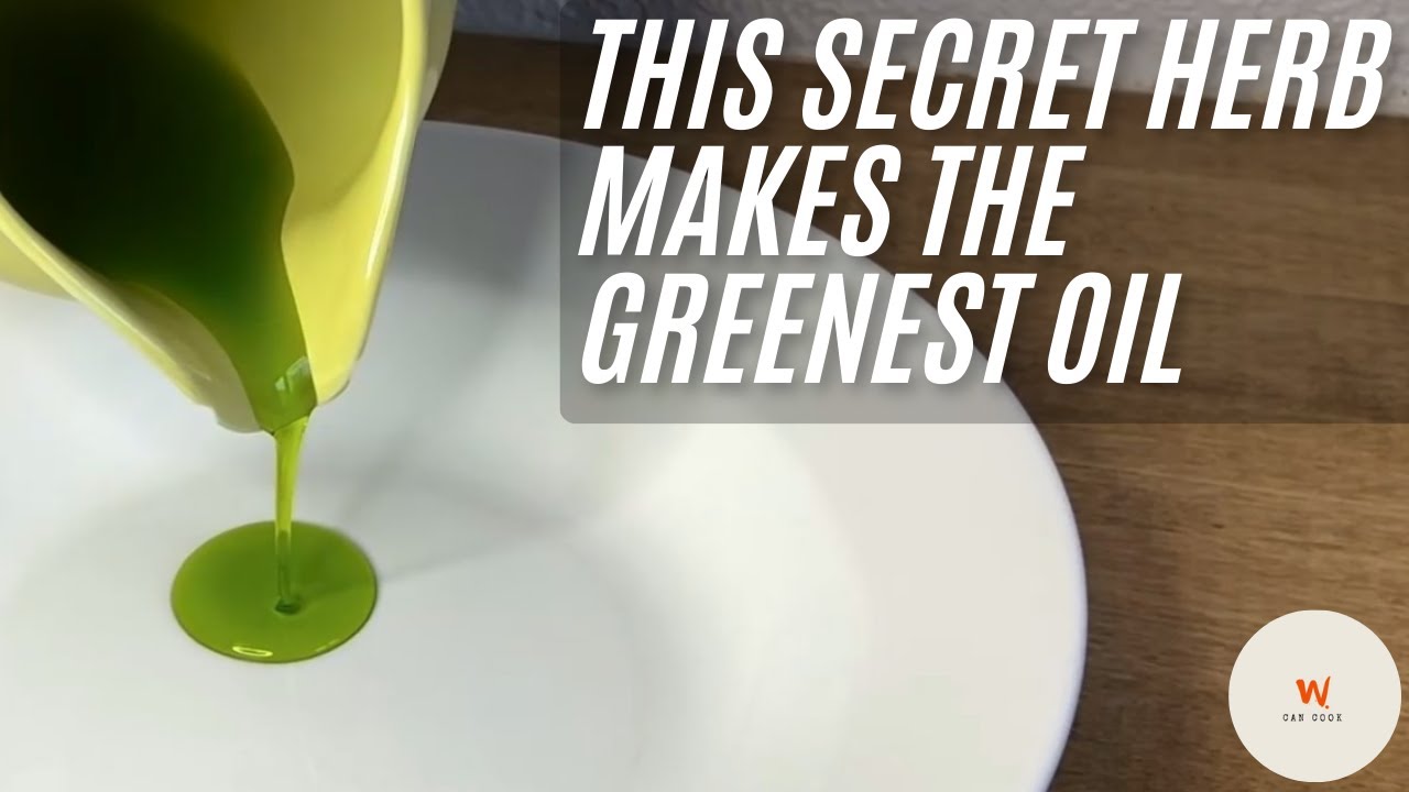 Green Herb Oil Recipe | Easy Technique without Blanching - YouTube