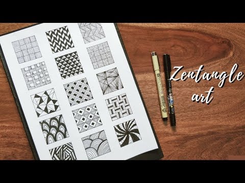 Zentangle art | 15 Zentangle Patterns
