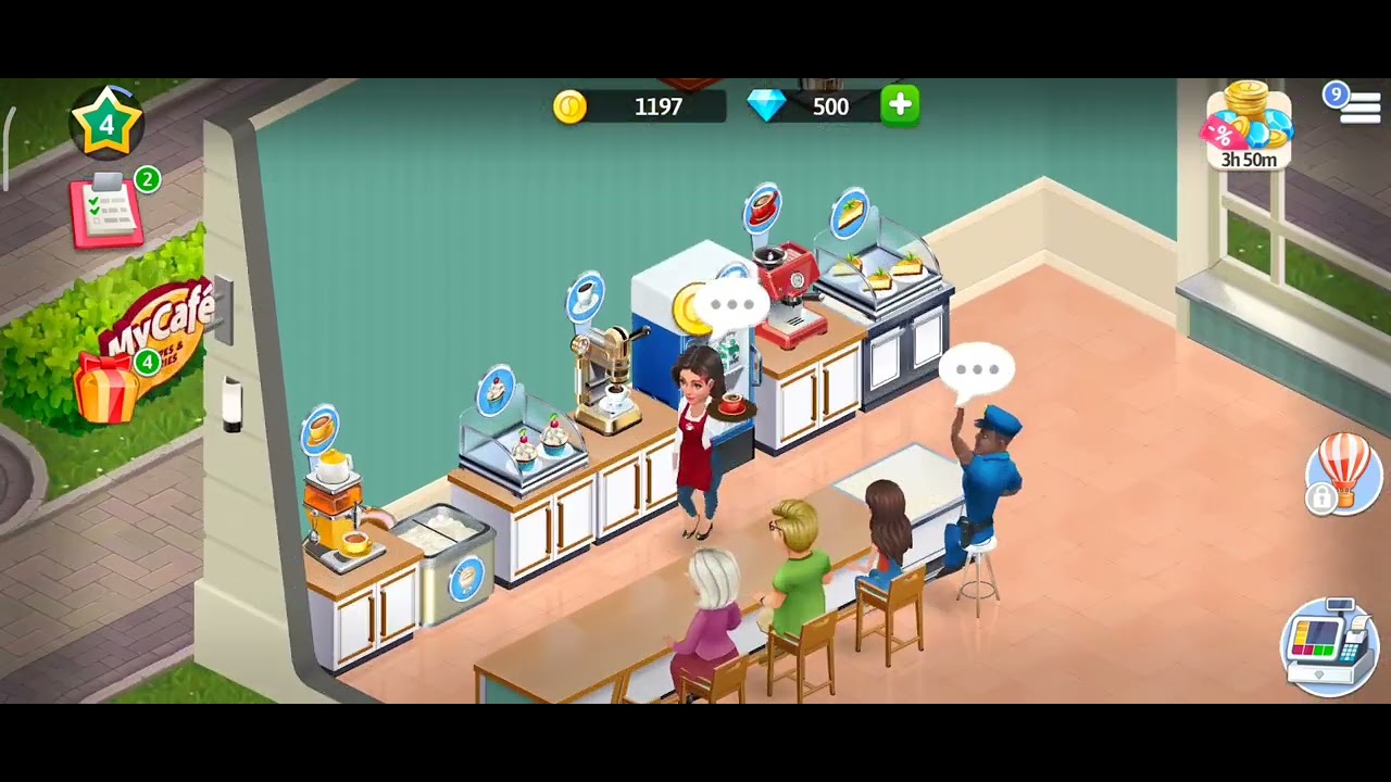 LEVEL 4 OF MY CAFE / BUYING SOME EQUIPMENT AND INTERIOR DESIGN - YouTube