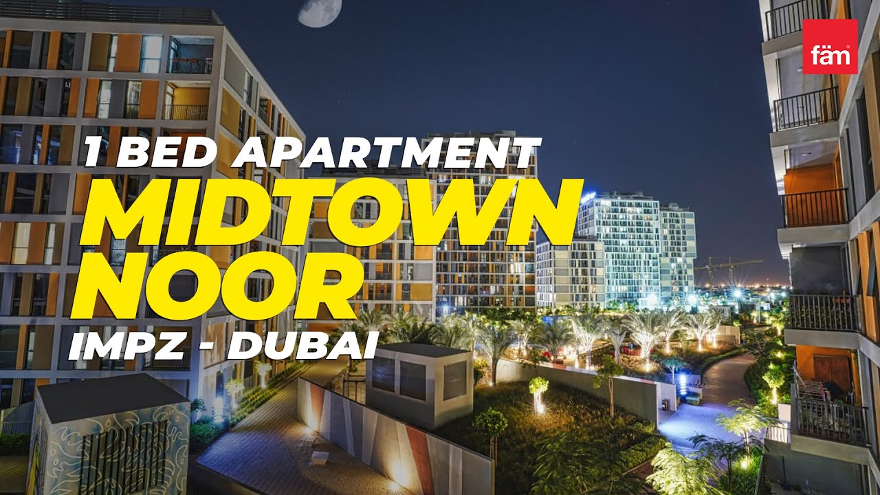 Spacious 1 Bed Apartment in Midtown Noor, IMPZ - Dubai - YouTube
