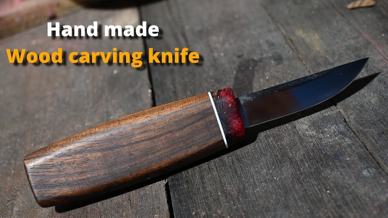 Knife making. Wood carving knife for a client. #knife #knifemaking ...