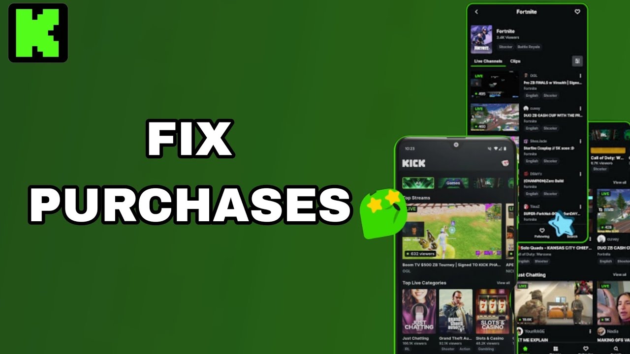 How To Fix And Solve Purchases On Kick App | Final Solution - YouTube