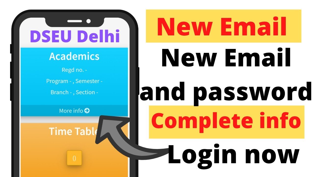 New Email id and password Received | Login now | Start online Classes ...