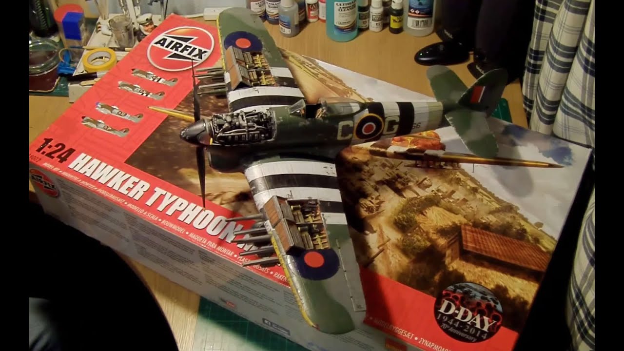 Airfix 1/24 Hawker Typhoon MkIb # 19002 - Part 10 - YouTube