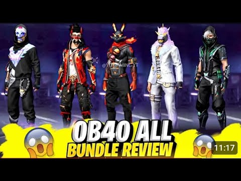 OB40 UPDATE NEW BUNDLE PART-1 || FREE FIRE NEW BUNDLE FULL REVIEW || FF ...