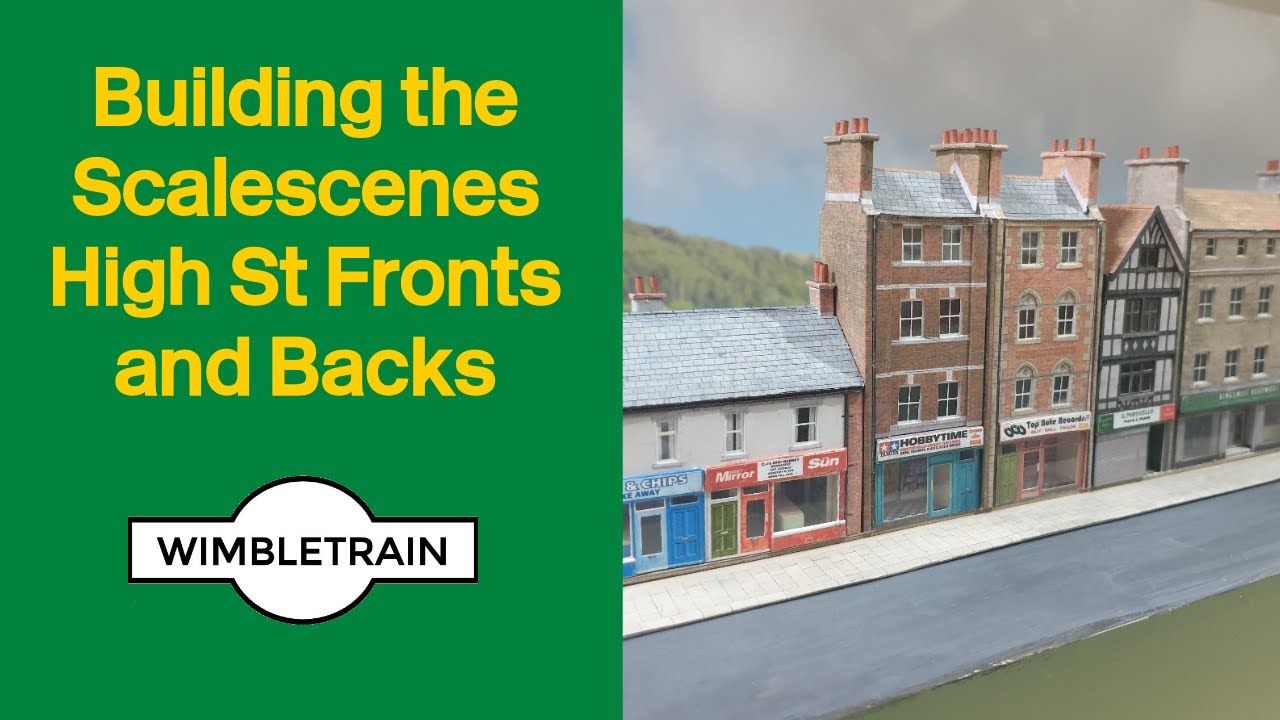 Building the Scalescenes High St Fronts and Backs in N Scale - YouTube