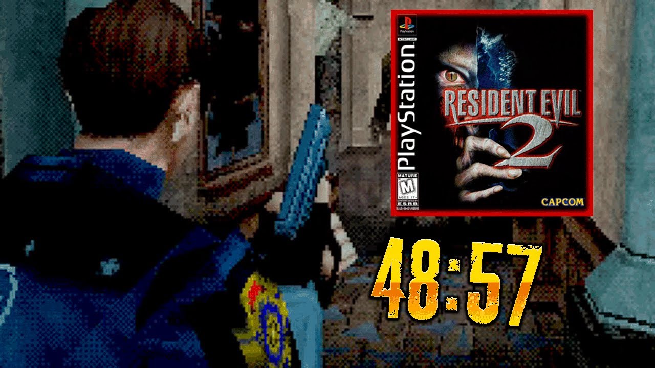 Resident Evil 2 (1998) speedrun Leon A 48:57 - YouTube