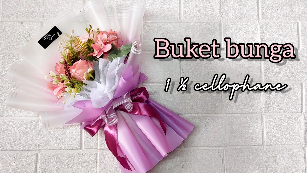 Tutorial buket bunga low budget - YouTube