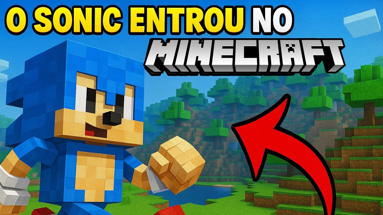 O SONIC ENTROU NO MINECRAFT? | Add-on para Minecraft Bedrock - YouTube