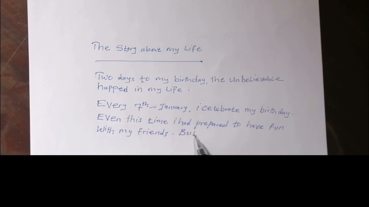 how to write neatly on un ruled paper. - YouTube