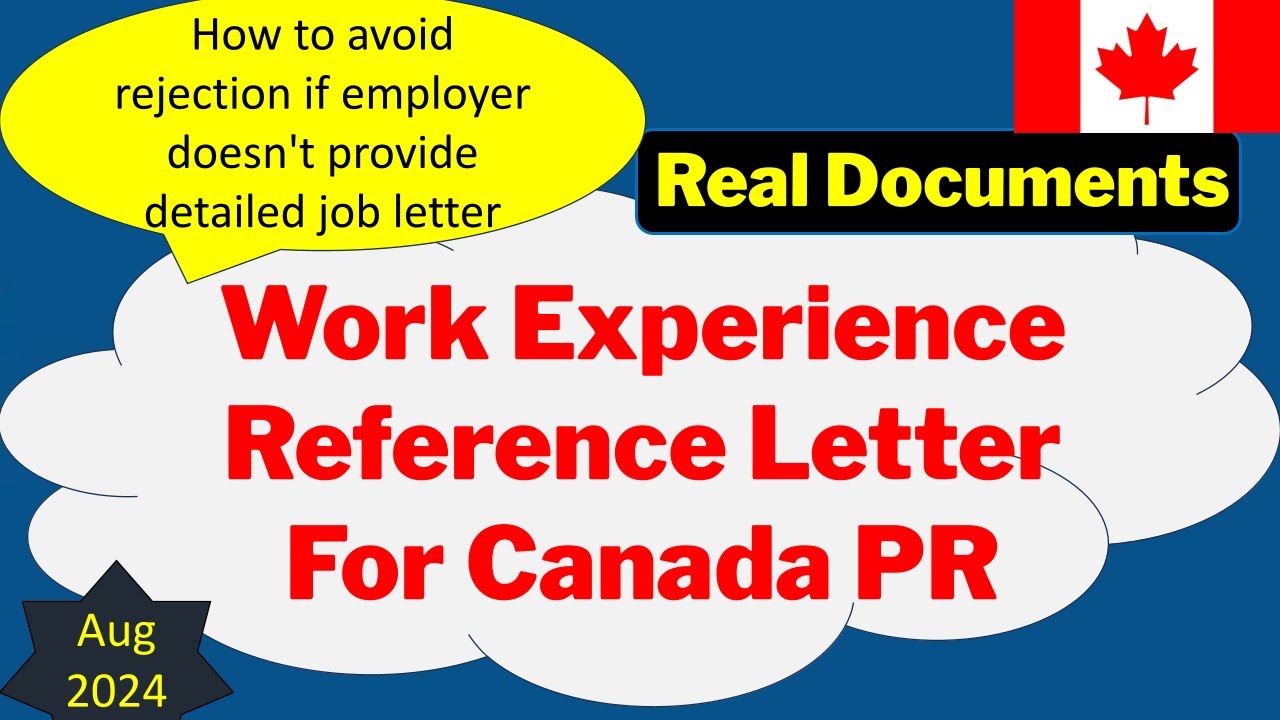 Employment Proof Reference Letter for Canada PR 2024 | Work Experience ...