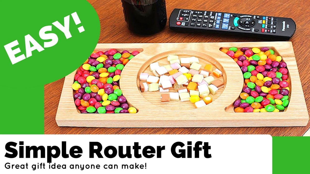 SIMPLE wooden candy try with a router that anyone can make: Router 101 ...