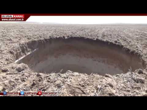 Konya'da dev obruk oluştu