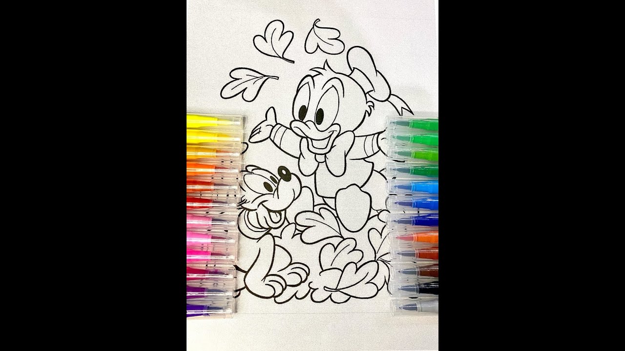 How to draw a Donald Duck - step by step guide - YouTube