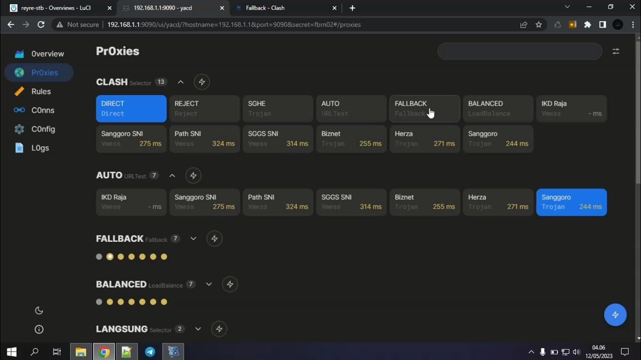 [Tutorial] Belajar membuat proxy groups di clash | CLASH #part2 - YouTube