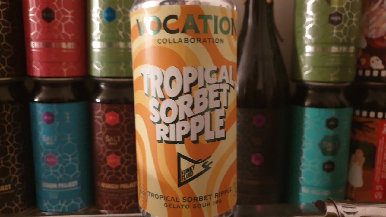 Vocation x Funky Fluid: Tropical Sorbet Ripple Gelato Sour IPA - YouTube