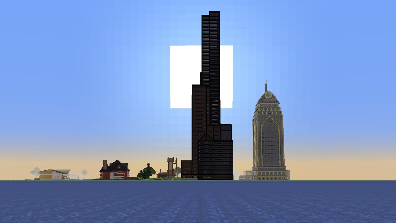 My Minecraft City Has A Proper Skyline Now - YouTube
