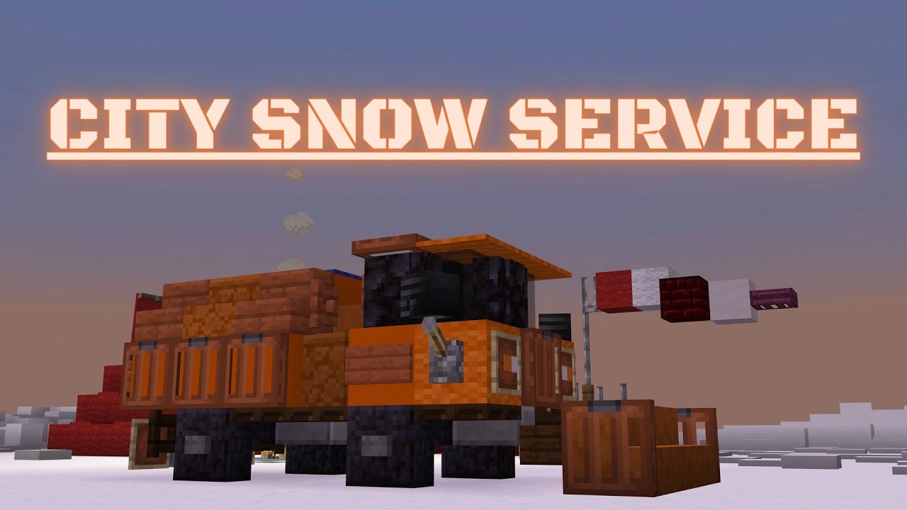 Minecraft: How to build a Snow Plow in Minecraft | Minecraft Snow Plow ...